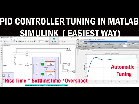 Design PID controller in MATLAB Simulink | Automatically Tune PID controller in MATLAB SIMULINK