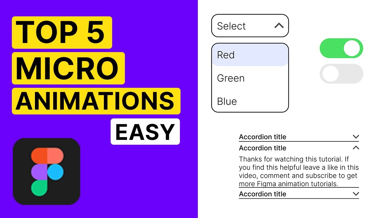 How to create Micro Animations in Figma