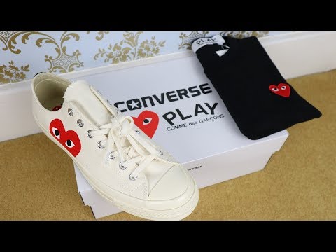 Comme Des Garcons Converse Sneakers & CDG Play T Shirt Review