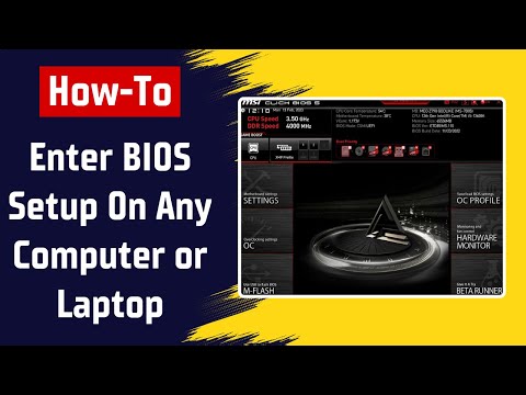 How To Enter The UEFI BIOS Setup Menu On Any Computer or Laptop