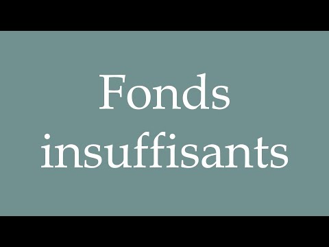 How to Pronounce ''Fonds insuffisants'' (Insufficient funds) Correctly in French