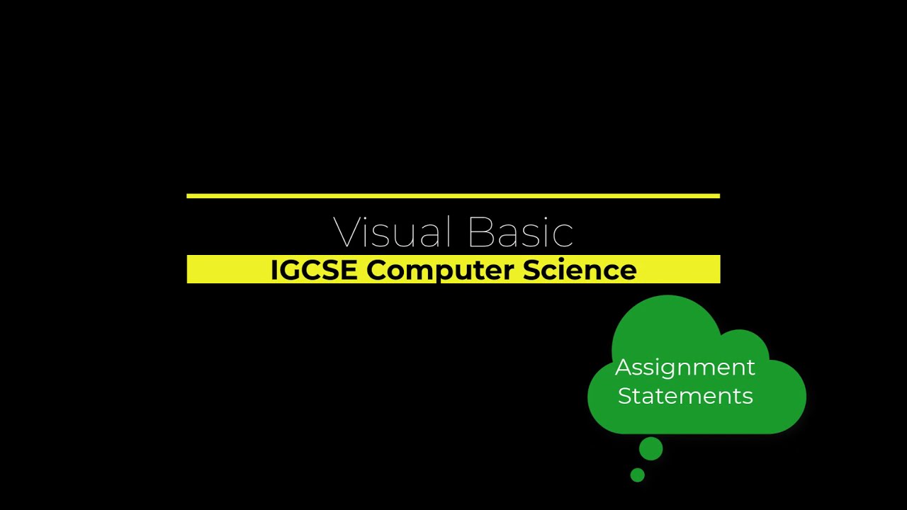 Visual Basic Assignment Statements