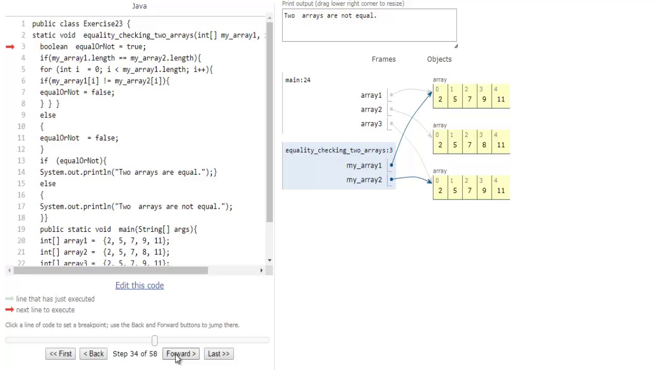 w3resource.com: Java Array Exercise-23
