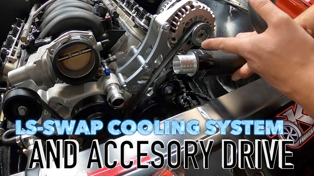 LS-SWAP cooling system and accessory drive