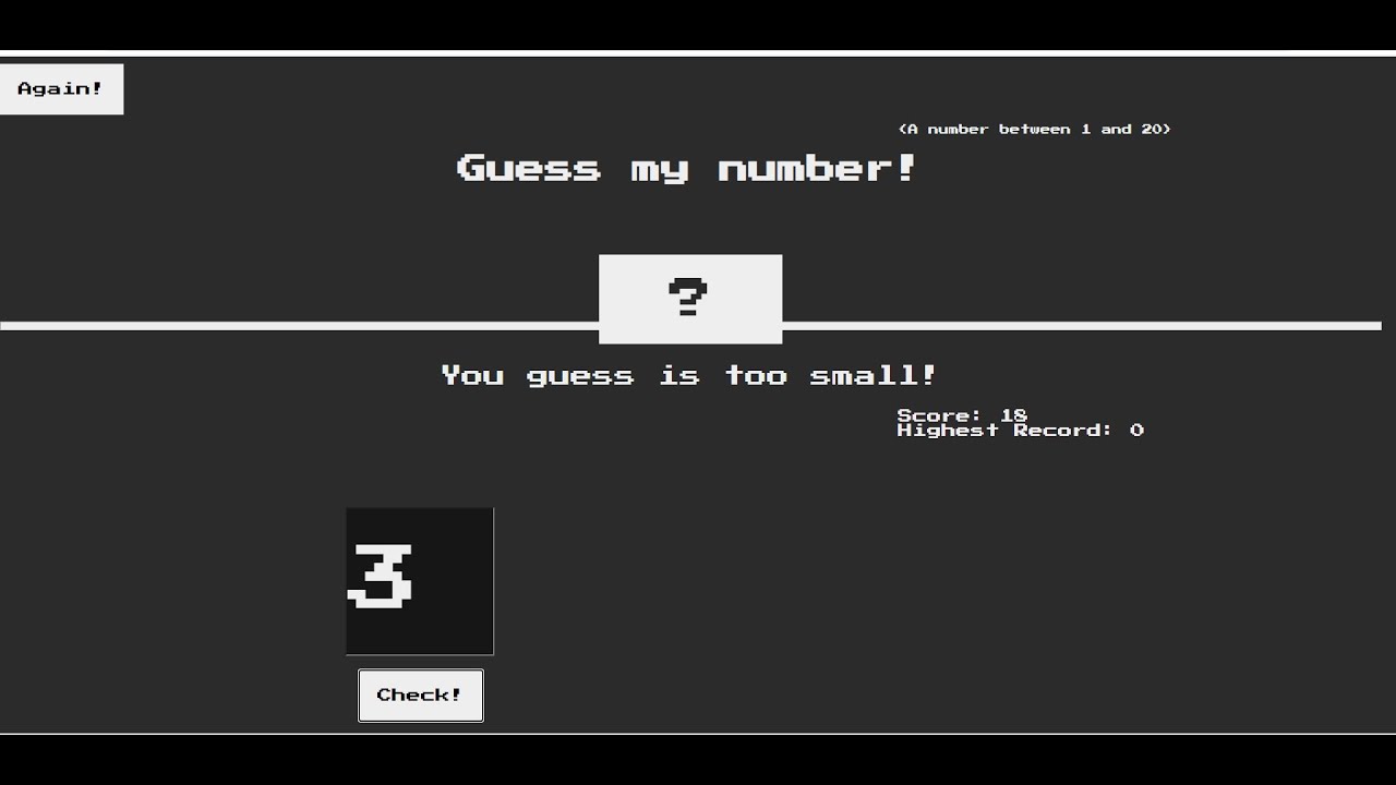 Guess Number In JavaScript With Source Code | Source Code & Projects