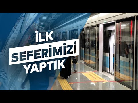 MECİDİYEKÖY MAHMUTBEY METROSU İLK SEFERİNİ YAPTI