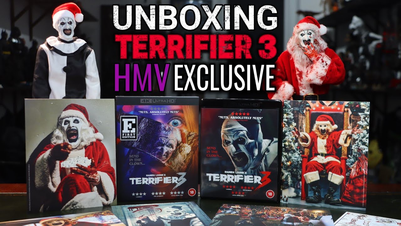 UNBOXING TERRIFIER 3 4K HMV EXCLUSIVE