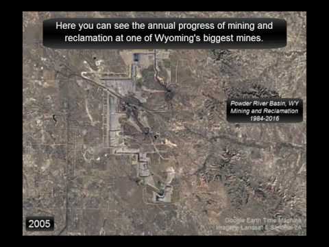 Satellite Imagery of Mining and Reclamation (1984 to 2016) - Powder River Basin, WY