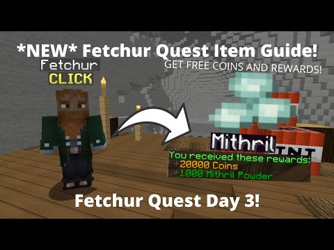 *NEW* Fetchur Quest Guide Day 3! What YOU NEED! | Hypixel Skyblock #95