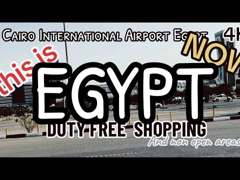 The Arab Republic Of #Egypt, Cairo International Airport Duty Free /Arial view Of The #Nile #4k 🇪🇬