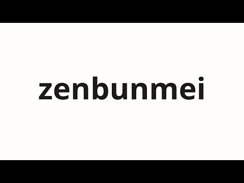 How to pronounce zenbunmei | 全文明 (Full civilization in Japanese)