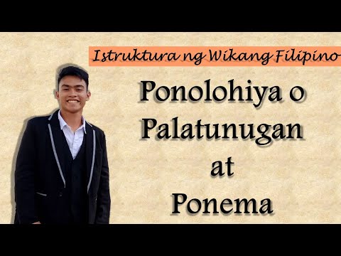 Ponolohiya o Palatunugan at Ponema