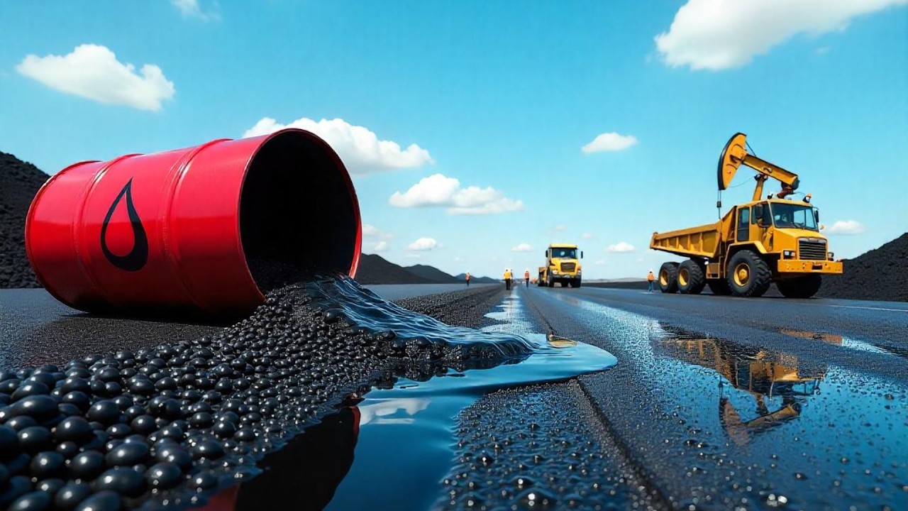 HOW ASPHALT IS MADE WITH OIL 🛢️ | THIS IS HOW ROADS ARE BUILT