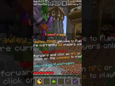 I joined flamefrags MC server, it is dope 💯💯🤟