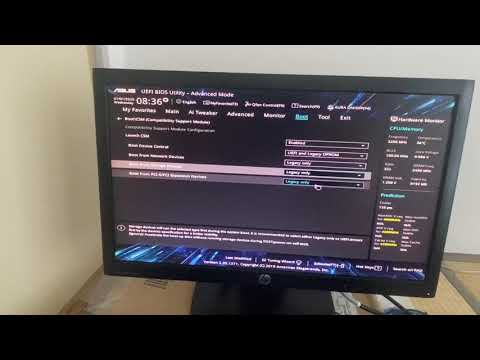 How to enable CSM (compatibility Support Module) In Asus Mother Board
