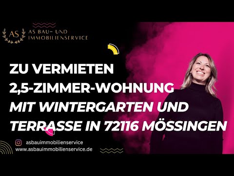 Zu vermieten - 2-Zimmer-Wohnung mit Terrasse und Wintergarten in 72116 Mössingen