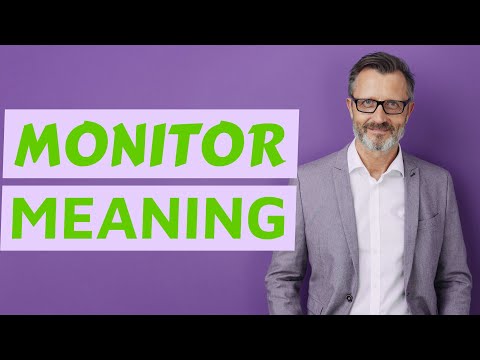 Monitor | Meaning of monitor