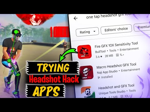 Trying Free Fire HEADSHOT APPS From Play Store || Free Fire