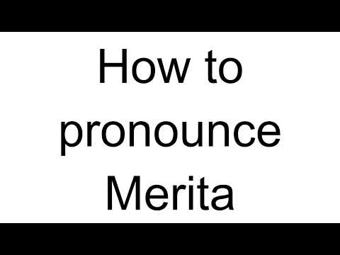 How to Pronounce Merita (Albanian)