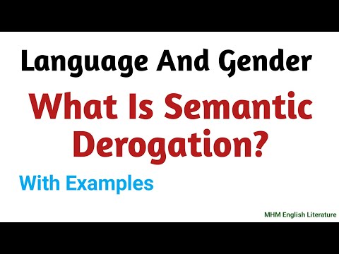 What is Semantic Derogation With examples Explained in Urdu & Hindi || Language and Gender
