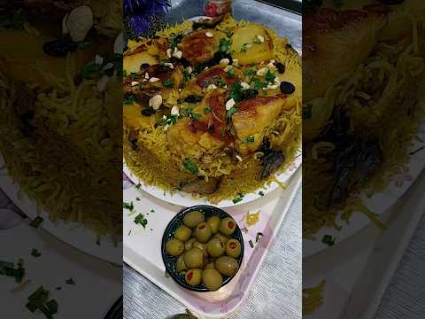What is the dish name ? It was really adventural how to flip upstodown#arabicchickenrice#muqlubarice