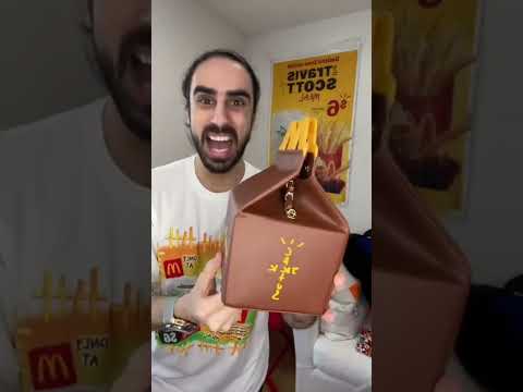 Travis Scott McDonalds Happy Meal Box!!!