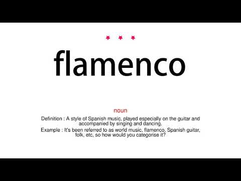How to pronounce flamenco - Vocab Today
