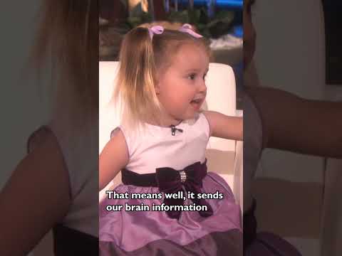 Cute 3-year-old periodic table expert Brielle names elements for Ellen (Part 1)