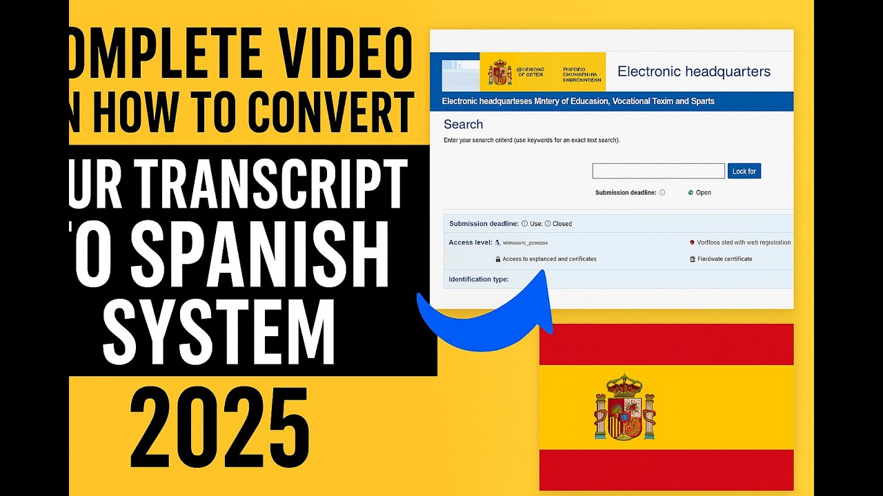 How to Convert your Transcript to Spanish Grading System - English  2025 - Mir Logs