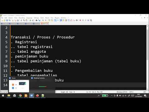 Tutorial Desain Database - Perpustakaan