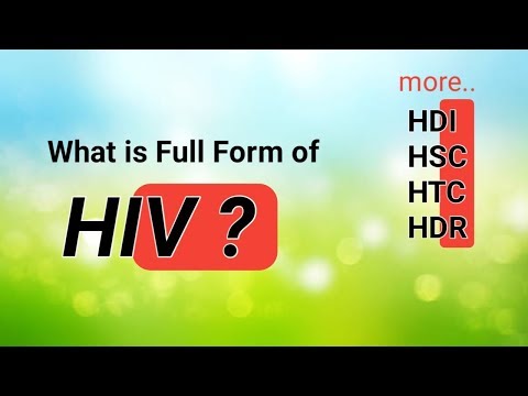 || full form of HDI, HIV, HSC, HTC and HDR ||