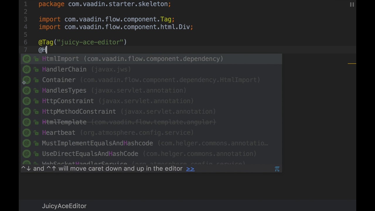 Vaadin 10: Control any HTML element from Java or JavaScript