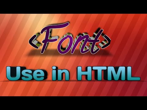 Html font size and color | How to change html font size and color