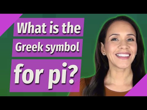 What is the Greek symbol for pi?