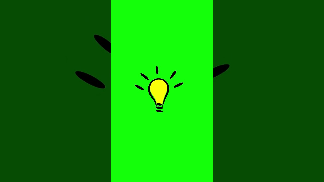 Green Screen Idea Bulb | Free Download | Creative Overlay #chroma