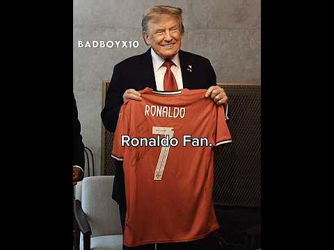 Donald Trump is a Ronaldo Fan 🥶🗿 | Real Madrid | Portugal vs Spain | Barcelona | FifaPresident Messi