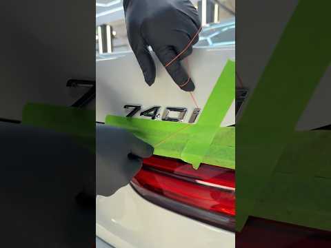 How to replace chrome emblems with black ones?