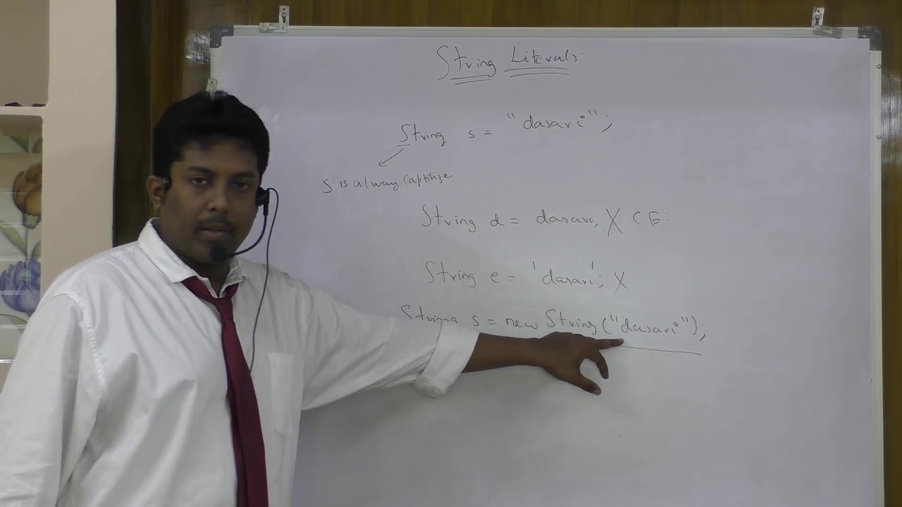 14.Java String Literals.