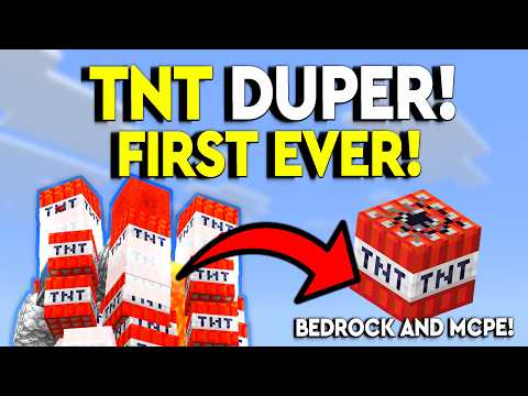 FIRST EVER TNT Duper Farm in Minecraft Bedrock, MCPE, Consoles 1.21!