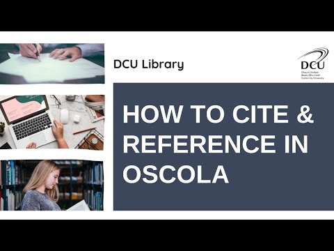 How to cite and reference in OSCOLA