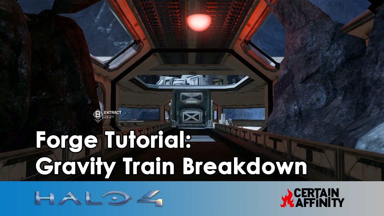 Halo 4 Forge Tutorial - Gravity Train Breakdown