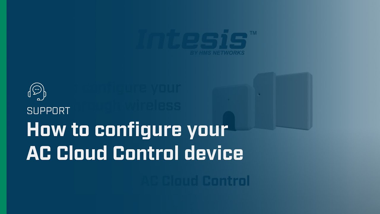 How to configure your AC Cloud Control device through wireless | Intesis
