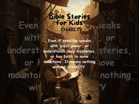 Charity: The Greatest Virtue of Them All. Bible Stories for Kids #kidsbiblestories #bibleforkids