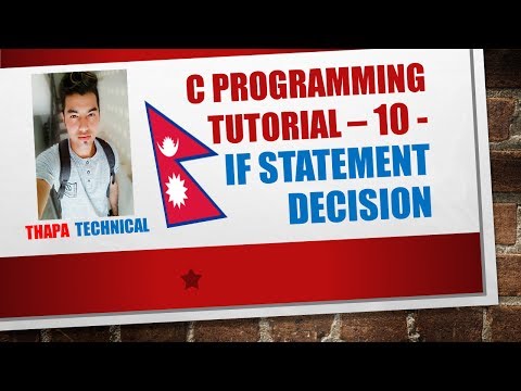 Learn C Programming Tutorial 10 If Statement Decision Nepali - Mind Luster