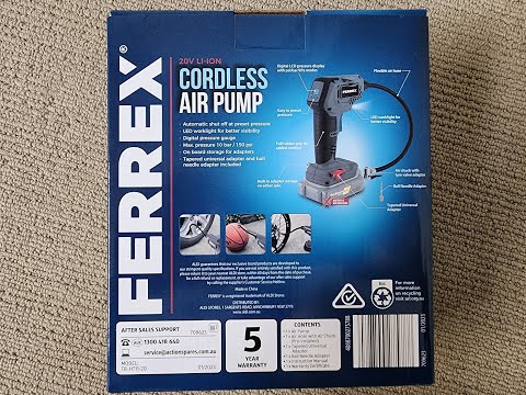 ALDI Ferrex 20v Cordless Air Pump Compressor reviews | ProductReview.com.au