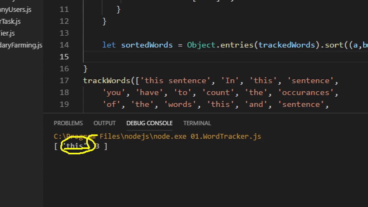 JavaScript Exercise Associative Arrays (Tech Module)