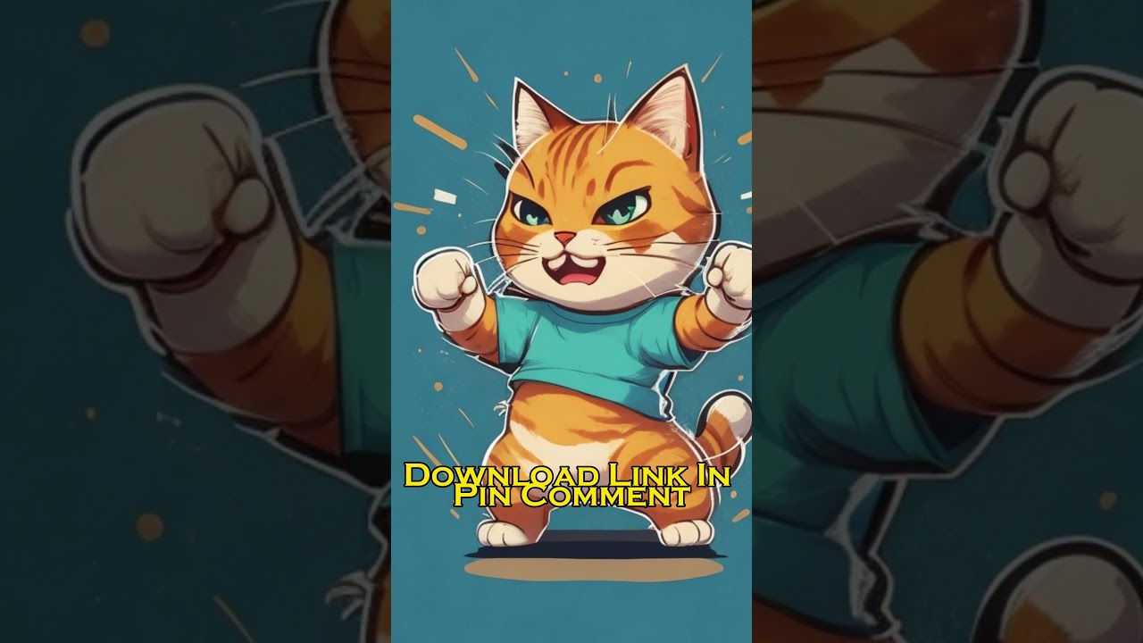 Cute Cat AI Vector Illustration Art #ai #art #vector #illustration #cute #cat #shorts #short #viral