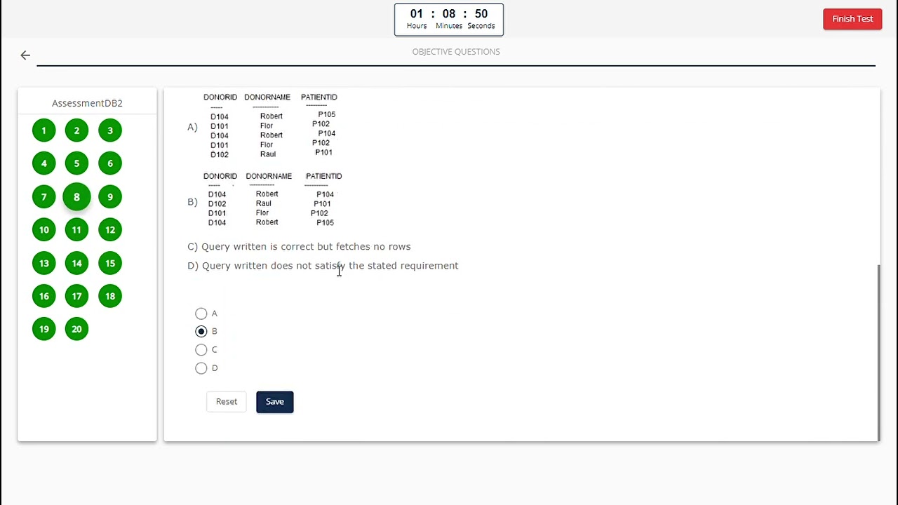 Database management  system part 2 form Infosys and springboard and enptq