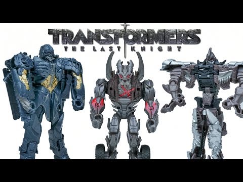 TRANSFORMERS THE LAST KNIGHT ONE STEP TURBO CHANGERS WAVE 2 MEGATRON BESERKER GRIMLOCK 1 STEP TOY