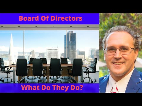 What Does A Board Of Directors Do?